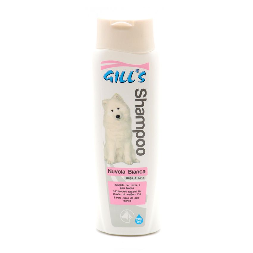 Gill's Shampoo Nuvola Bianca per Cane Pelo Bianco e Lungo